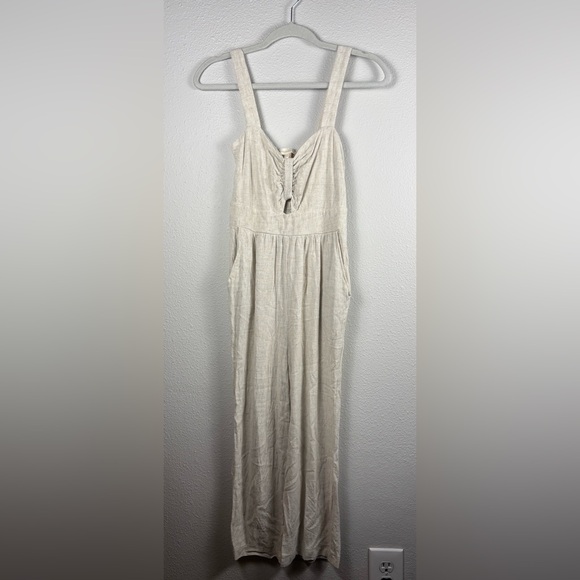 Monteau | Pants & Jumpsuits | Monteau Cream Jumpsuit | Poshmark